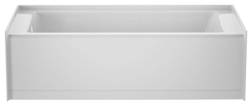Jacuzzi 60" Three Wall Alcove Acrylic Soaking Tub - Contemporary ...