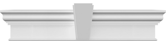 136" BW x 144 1/2" TP x 12"H x 1 1/4"P Crosshead With Deco Keystone ...