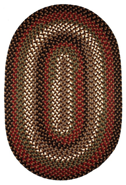 Rhody Rug Mayflower Rug, Brown Fudge, 7'X9' Oval, 7'x9' Oval - Outdoor ...