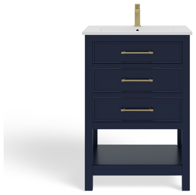 The Harper Bathroom Vanity, 24" - Contemporary - Bathroom Vanities And ...