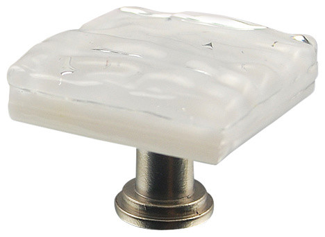 White Handmade Glass - Contemporary - Cabinet And Drawer Knobs - by ...