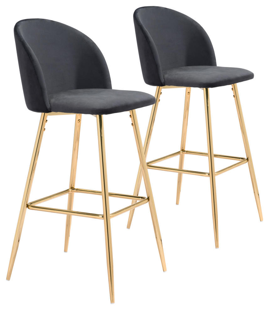Cozy Bar Chair - Midcentury - Bar Stools And Counter Stools - by Zuo ...