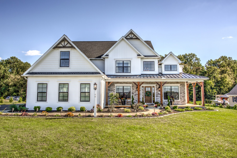 Fabulous Two-Story Farmhouse - Farmhouse - Exterior - by Metzler Home ...