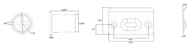 Design House 181982 1/8 Inch Radius Drive-In Door Ball Catch - 2 ...