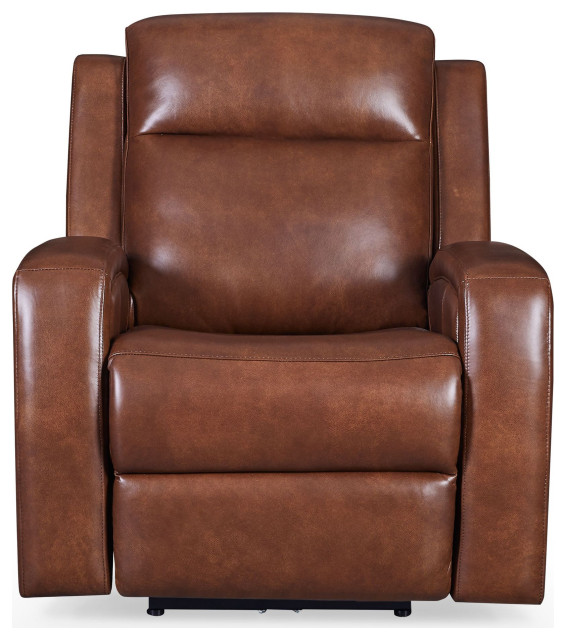 Cheyenne Dual Power Zero Gravity Leather Swivel Recliner, Saddle ...