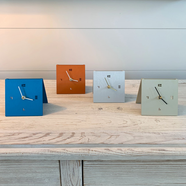 The SimpleDesk Clock in Gold - Contemporary - Desk And Mantel Clocks ...