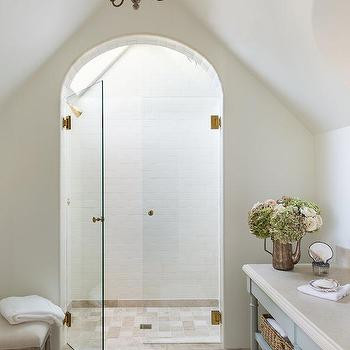 How to tile an arched shower entrance