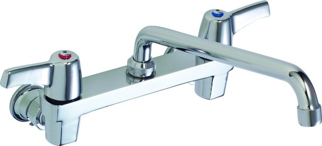 Delta 2-Handle Levers 8" Wall Mount, Less Integral Check Stops ...