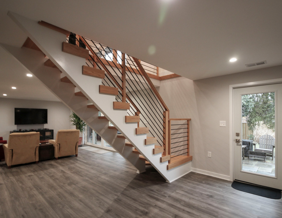 99_Modern & Open L-Shape-Winder Stair, Arlington VA 22207 - Staircase ...