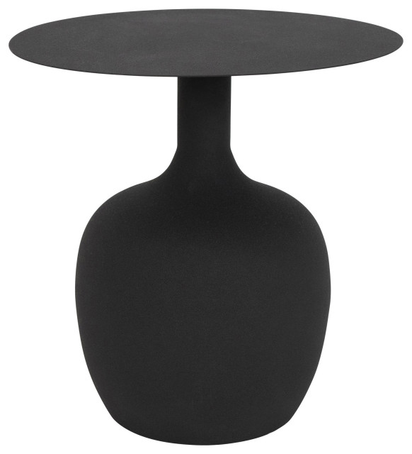 Metal Textured Table, Black - Contemporary - Side Tables And End Tables ...