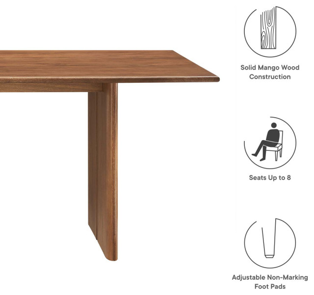 MODWAY Amistad 86" Wood Dining Table - Transitional - Dining Tables ...