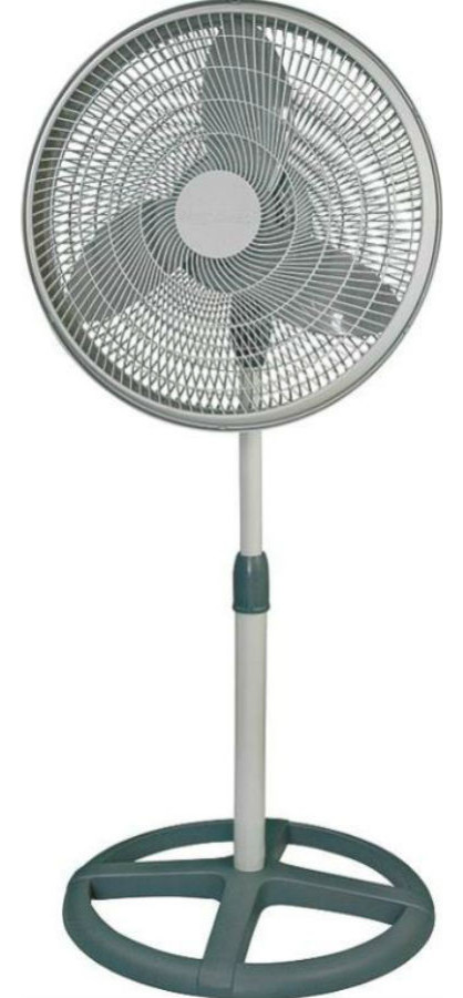 Aerospeed PF160 3 Speed Oscillating Pedestal Fan, 16" - Electric Fans ...