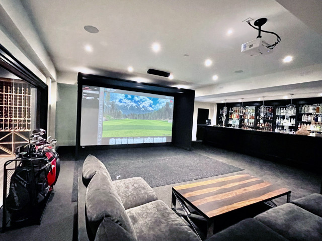 Golf Simulators - Modern - Basement - Toronto - by Durham Home ...
