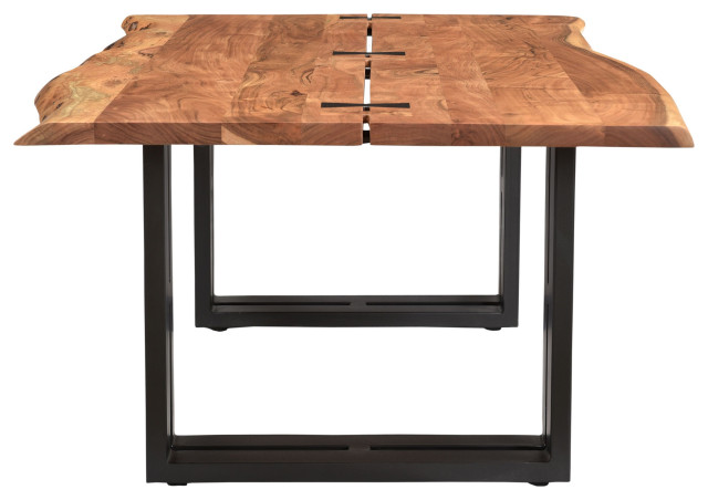 Woodbrook Designs Complete Acacia & Steel Cocktail Table - Industrial ...