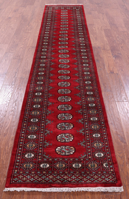 Silky Bokhara Handmade Wool Runner Rug 2' 6" X 11' 7" - Q21912, 2' 6" X ...