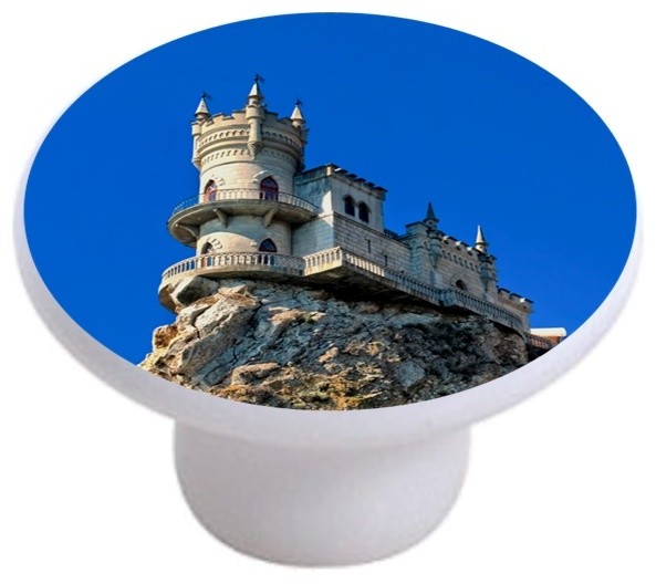 Medieval Castle Ceramic Cabinet Drawer Knob - Contemporary - Cabinet ...