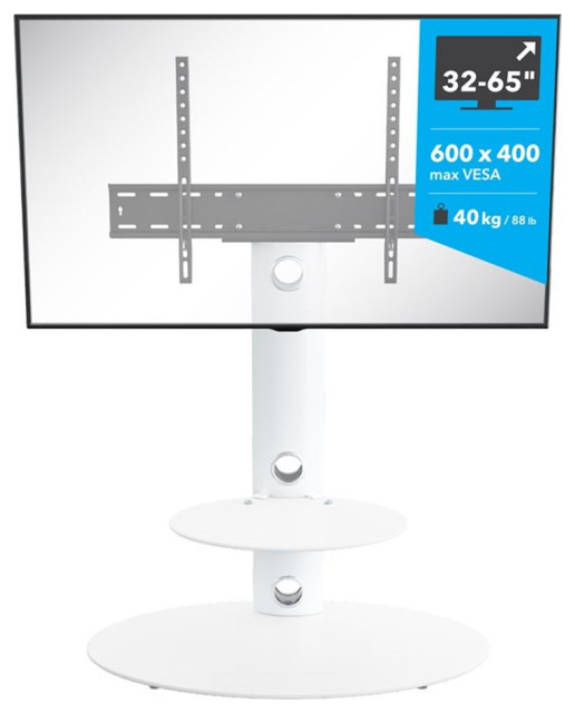AVF Steel TV Floor Stand with TV Mount Column for 32" to 65" TVs in ...