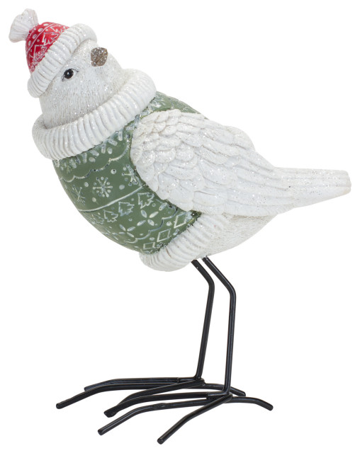 Bird With Sweater, 2-Piece Set - Traditional - Holiday Accents And ...