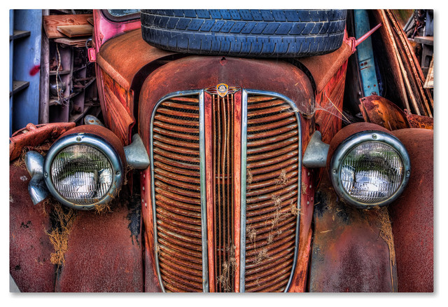 Bob Rouse 'Tires 2' Canvas Art, 16"x24" - Rustic - Prints And Posters ...