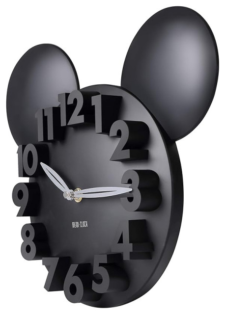 Modern Design Mickey Mouse Big Digit 3D Wall Clock Home Decor ...