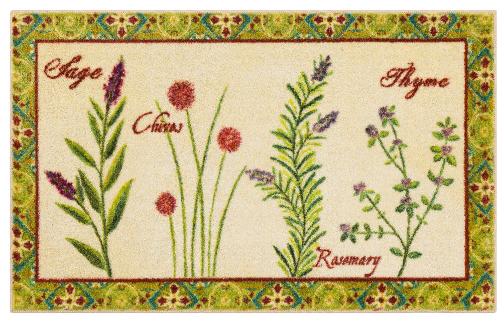 Mohawk Home Herb Garden Accent Rug, 2'x3'4" - Contemporary - Kitchen ...