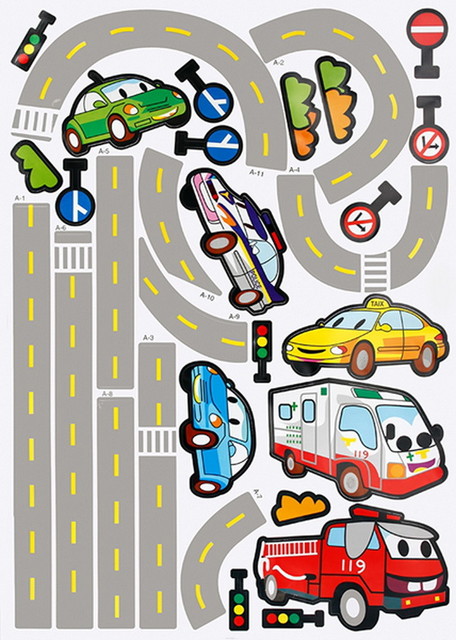 Highway - Large Wall Decals Stickers Appliques Home Decor ...