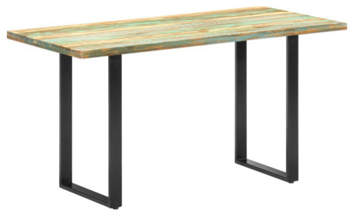 vidaXL Dining Table Kitchen Table Home Dining Room Table Solid ...