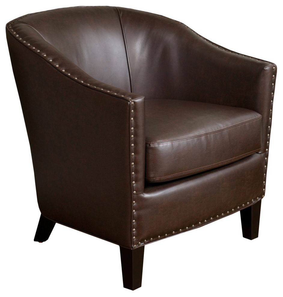 GDF Studio Carlton Tub Design Club Chair With Nailheads Accents ...