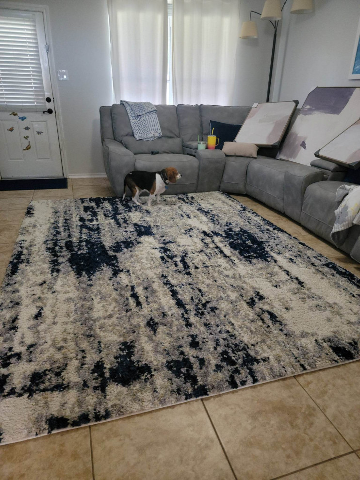 Coordinating Rugs in an open floorplan