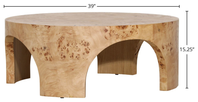 Preston Maple Coffee Table, Natural - Contemporary - Coffee Tables - by ...