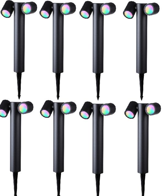 8Pack LED Smart Low Voltage Pathway Landscape Lights, APP Control ...