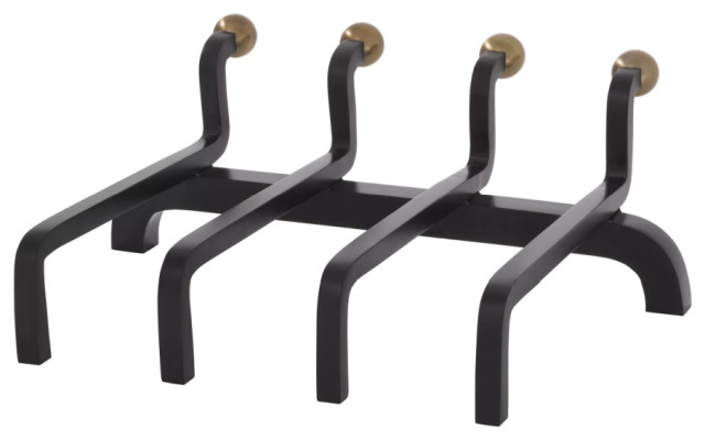Black Modern Andiron | Eichholtz Brinon - Contemporary - Fireplace ...