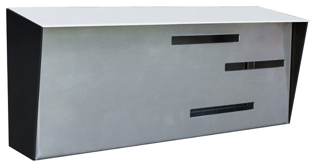 Mid-Century Modern Tri-Tone Mailbox - Midcentury - Mailboxes - by ...