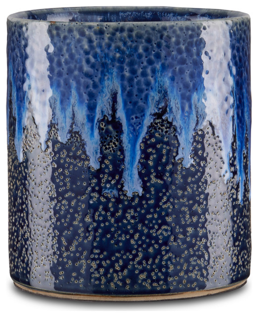 Kelmscott Blue Cachepot - Contemporary - Indoor Pots And Planters - by ...