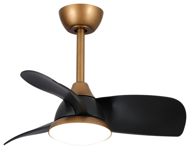 28 in. Indoor Modern Integrated LED Ceiling Fan with Remote Control and ...