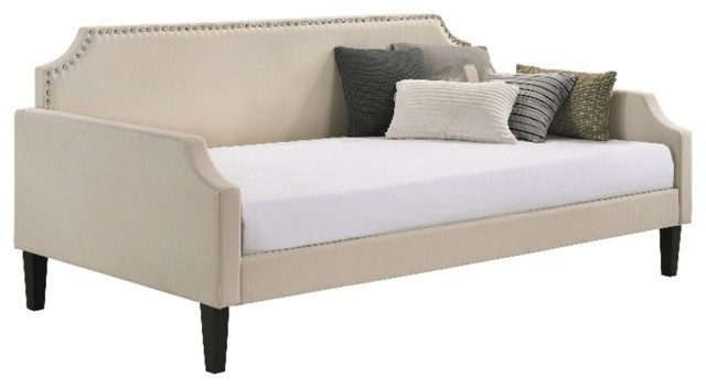 Coaster Olivia Fabric Upholstered Twin Daybed with Nailhead Trim in ...