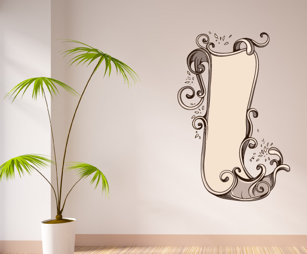 Scroll Ornate Vinyl Wall Decal ScrollOrnateUScolor011 - Contemporary ...