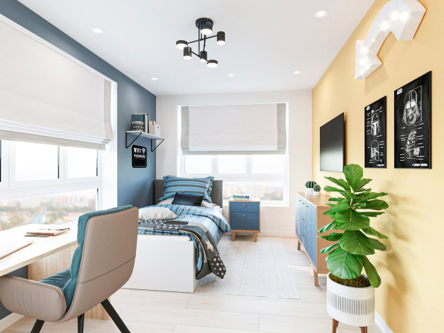 A School Boy Room - Scandinavian - Kids - London - by DEZAI | ONLINE ...