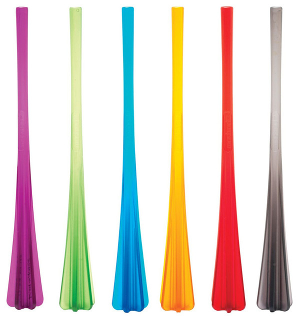 Mastrad Assorted Color Cocktail Muddler-Straw, Set of 6 - Contemporary ...