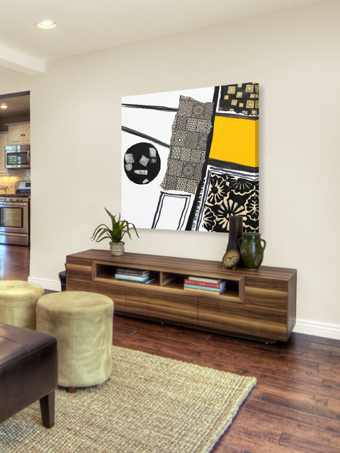 "Touch of Modern VI" Painting Print on Canvas by Irena Orlov, 40"x40 ...