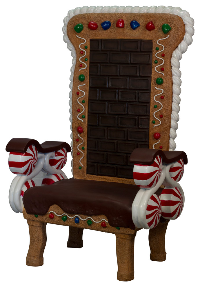 6.5' Gingerbread Throne - Contemporary - Holiday Accents And Figurines ...