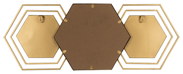 Stratton Home Decor Caroline Hexagon Wall Mirror - Contemporary - Wall ...