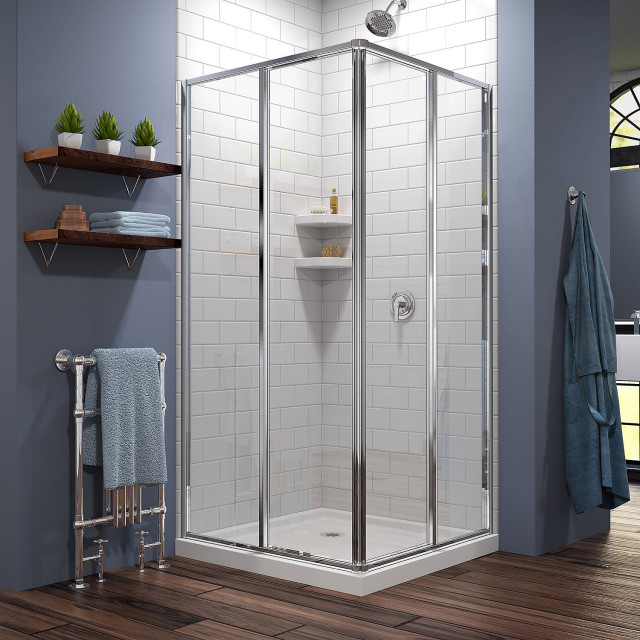 Dreamline Dl 6710 01 Cornerview Shower Enclosure And Slimline 36x36