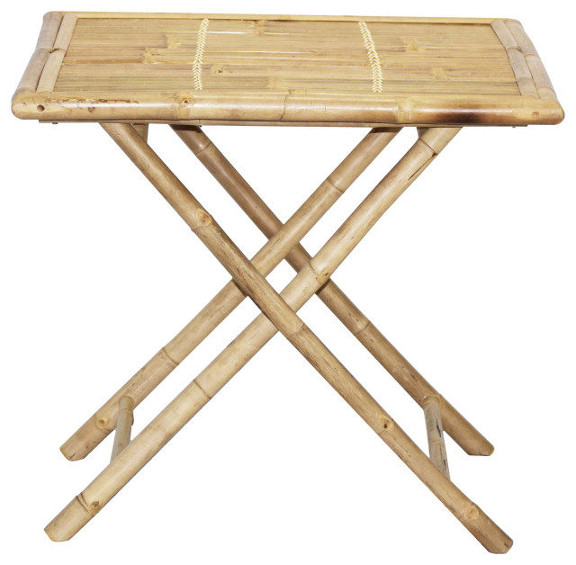 Bamboo Round Square Table - Tropical - Folding Tables - by bamboo54 | Houzz