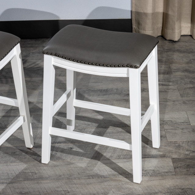 DTY Indoor Living Aurora Saddle Stool - Counter Stool, 25 ...
