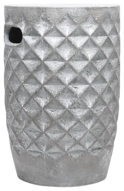 Elegant Cement Garden Stool, Gray - Farmhouse - Accent And Garden ...