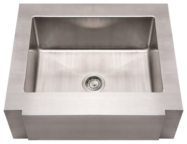 Noah's Collection Brushed Stainless Steel Commercial Single Bowl Sink ...