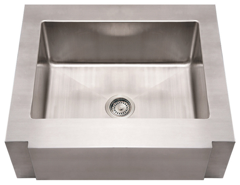 Noah's Collection Brushed Stainless Steel Commercial Single Bowl Sink ...