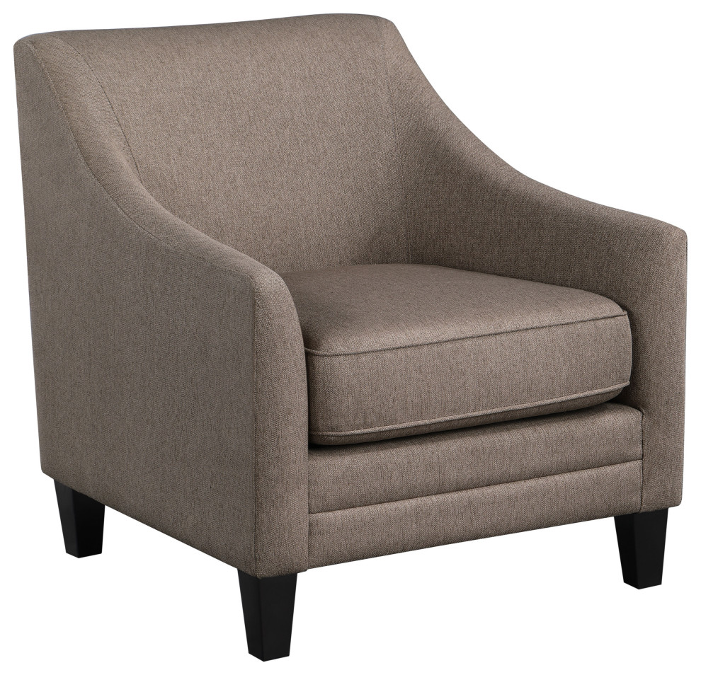 Liam Upholstered Sloped Arm Accent Club Chair Camel - Modern ...