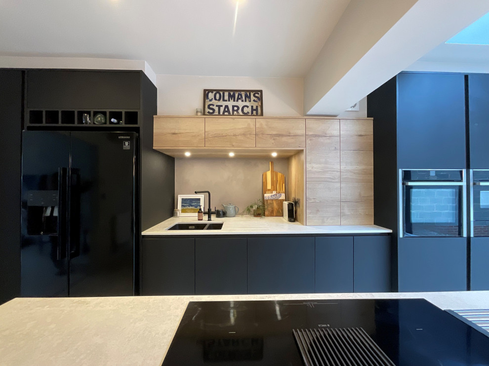 Derby Black Handleless Kitchen - Modern - Kitchen - Other - by Vivid ...